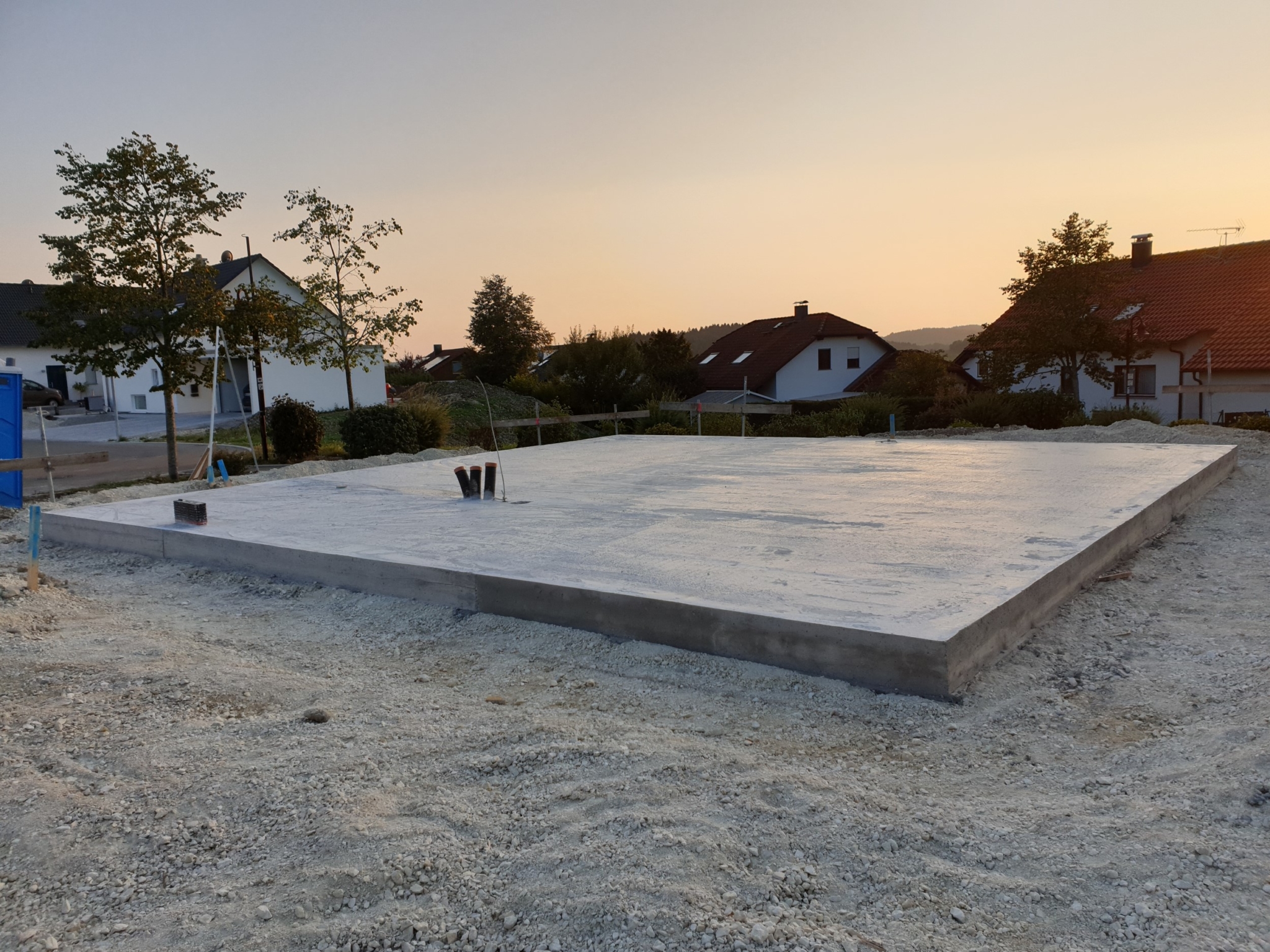 Bodenplatte Am Leichten Hang , Fundament in Hanglage anlegen » Das ist ...